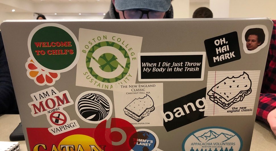 Student Mistakes Excessive Laptop Stickers For Having A Personality ...